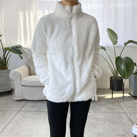 루즈핏 보들보들 하이넥 몽글몽글 후리스 오피스 데일리 양털 퍼 집업 점퍼 에이블리