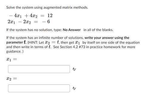 Solved Solve The System Using Augmented Matrix Methods Chegg