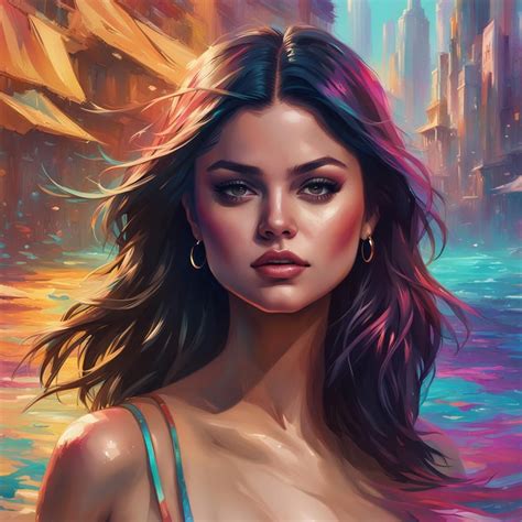 Selena Gomez Ai Generated Artwork Nightcafe Creator