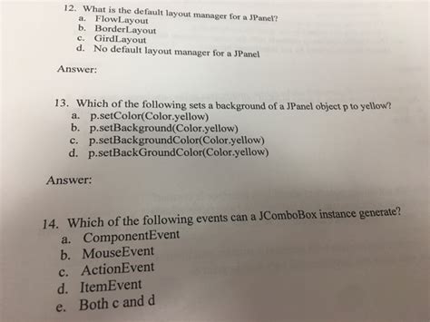 Solved 10 Which Of The Following Statement Is Not A Layout