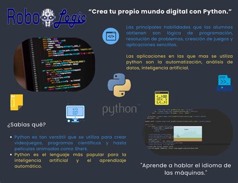 Robologic Colima ¡descubre El Poder De Python 🐍 ¿sabías Que Aprender