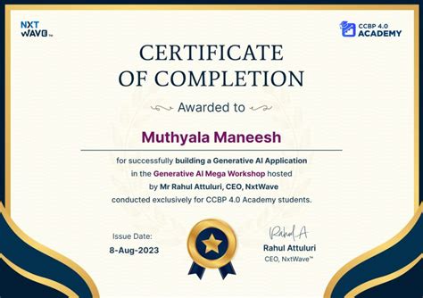 Maneesh Muthyala On Linkedin Ai Grateful Achievementunlocked Thrilled Ccbpian Ccbp