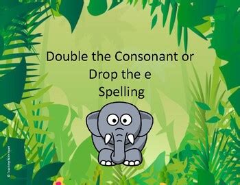 Double The Consonant And Drop The E Before Adding Ed Or Ing Spelling Scoot
