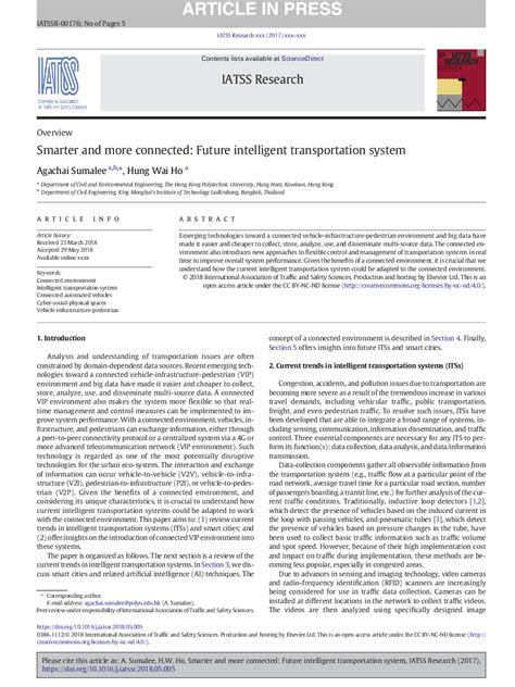 دانلود رایگان مقاله دقیق تر و بیشتر متصل سیستم حمل و نقل هوشمند آینده