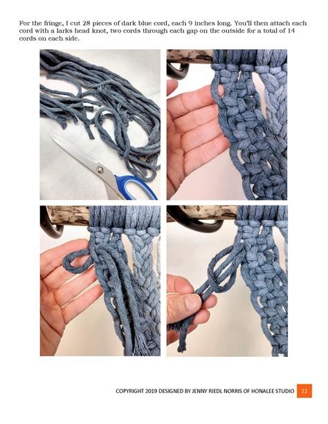 Macrame Pattern PDF Tutorial Instant Download DIY Macrame Wall Etsy