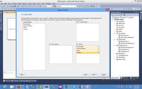 Creating An RDLC Report In Asp Net Canarys