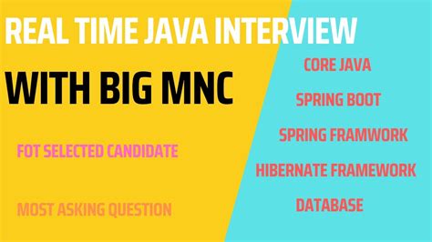 Real Time Java Interview For 5 Years Experienced Spring Boot Tutorials Microservices Youtube
