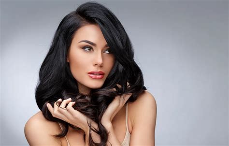 Wallpaper Girl Face Model Makeup Brunette Girl Woman Beautiful For Mobile And Desktop