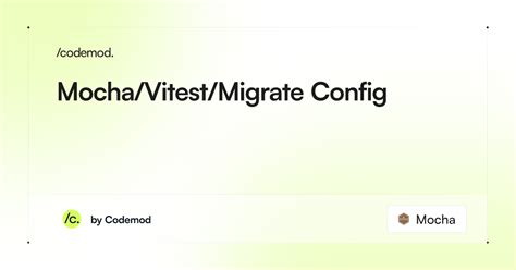 mocha vitest migrate config