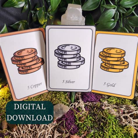 Immersive Currency Dnd 5e Compatible Copper Silver And Gold Coin