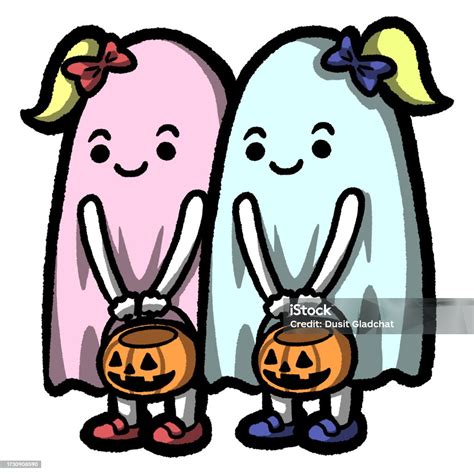 Twins Ghost Stock Illustration Download Image Now Autumn Basket Beer Festival Istock