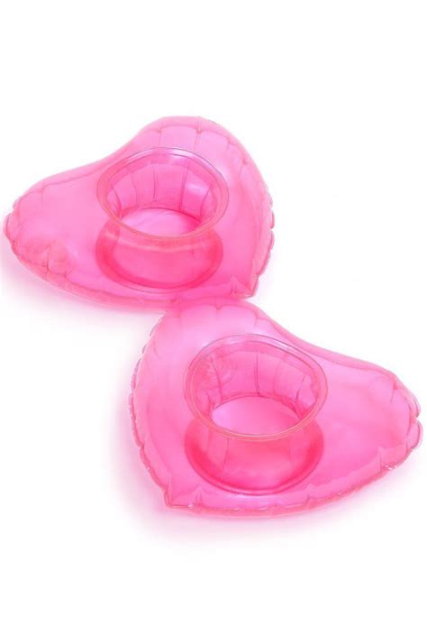 Translucent Neon Pink Float On Drink Floaties By Bando Drink Floaties