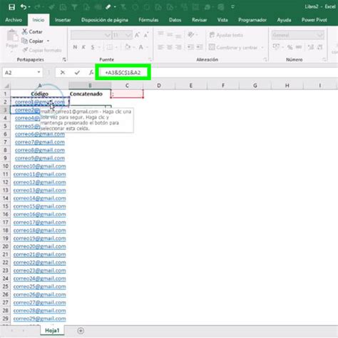 Como Concatenar En Excel Una Listas De Datos Ver Tutorial