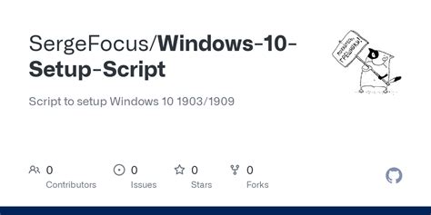 Github Sergefocus Windows Setup Script Script To Setup Windows