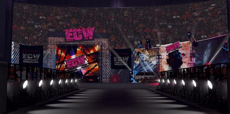 Ecw Stage Ecw Custom Made Stage Upgrade Version Ebay