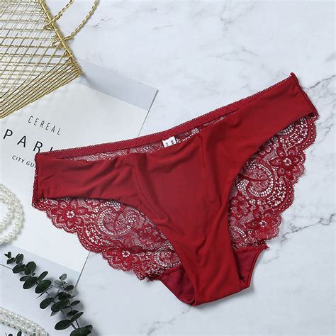 Badu Bg Дантелени гащи Дамски гащи Секси гащи за жени Бельо Удобни дамски гащи Бельо 13 Плътен