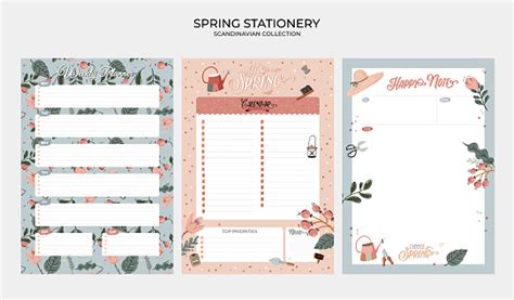 주간 플래너의 세트와 귀여운 여름 일러스트와 트렌디 한 문자와 목록을 할 수 있습니다 수첩에 대한 스톡 벡터 아트 및 기타