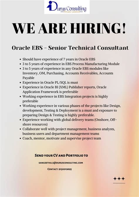 Sangeetha Yadav On Linkedin Oracle Ebs Oracleebs Hiring