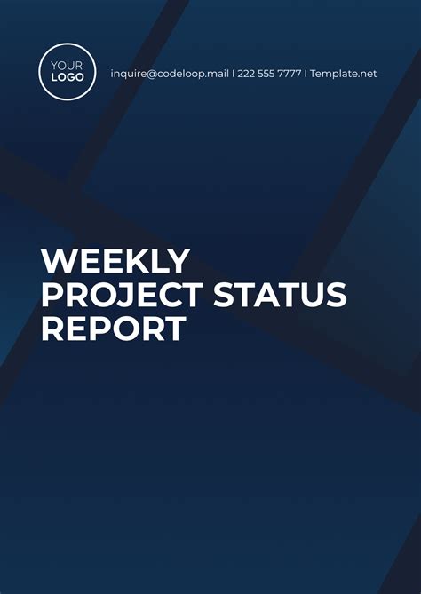 Free Weekly Project Status Report Template To Edit Online