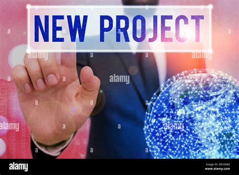 Writing Note Showing New Project Business Concept For Planned Set Of Interrelated Tasks To Be