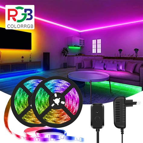 LED Strip Light Music Sync Music Sync Color Changing LED Light Strip SMD RGB LED Light