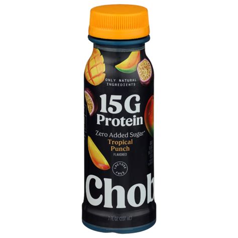 Chobani Tropical Punch Protein Lowfat Greek Yogurt Drink 7 Fluid
