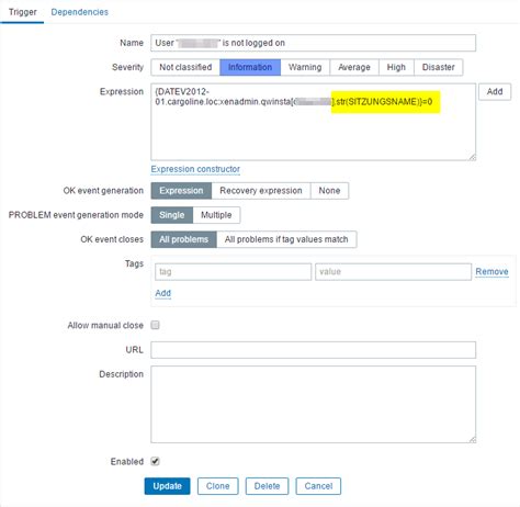 Howto Monitoring If A Specific User Is Logged On With Zabbix My
