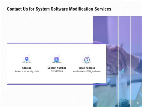 system software modification proposal powerpoint presentation slides
