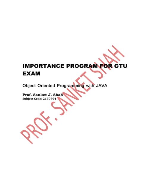 oopj practical 2 pdf method computer programming class