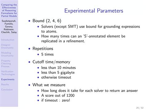 Comparing The Effectiveness Of Reasoning Formalisms For Partial Models