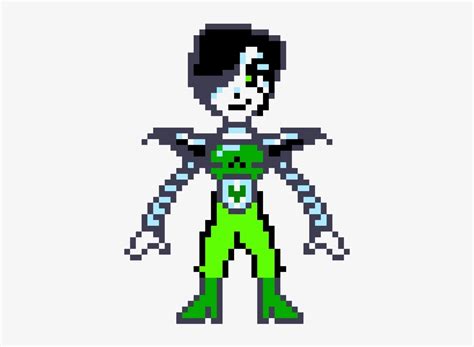 Mettaton Undertale Pixel Art Grid