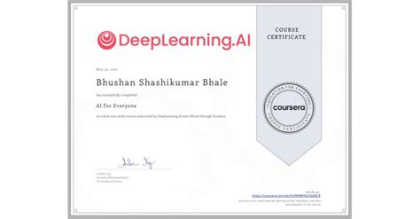 Bhushan Bhale On Linkedin Ai Coursera Andrewng Deeplearningai