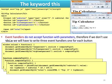 Ppt Global Dom Objects Walking The Dom Unobtrusive Javascript More Event Driven Progra Mming