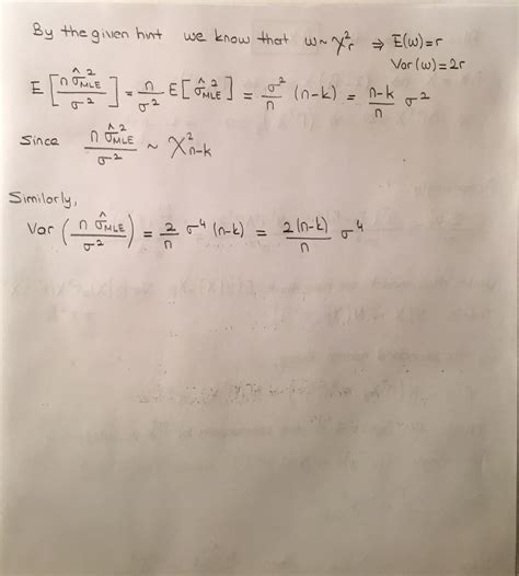 calculus question on a maximum likelihood estimator is chi square