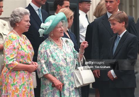 Prince William With The Queen And The Queen Mother At Clarence House