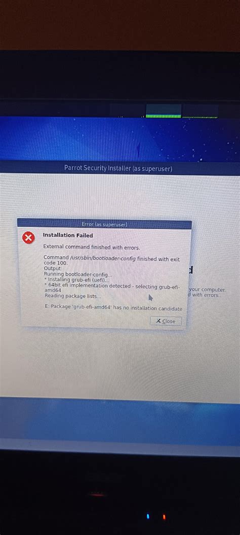 Parrot Os Installation Error R Parrotos