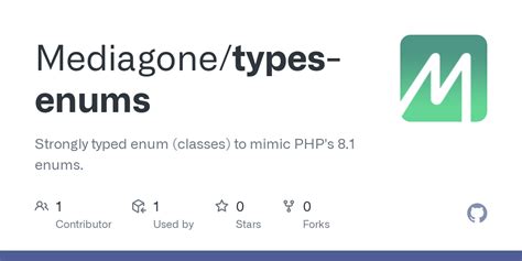 Github Mediagonetypes Enums Strongly Typed Enum Classes To Mimic Phps 81 Enums