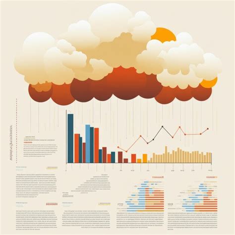 Abstract Cloud Infographic With Data Charts And Text Premium Ai