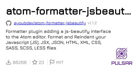 Atom Formatter Jsbeautify
