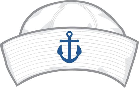 Sailor Hat With Blue Anchor 3196369 Vector Art At Vecteezy
