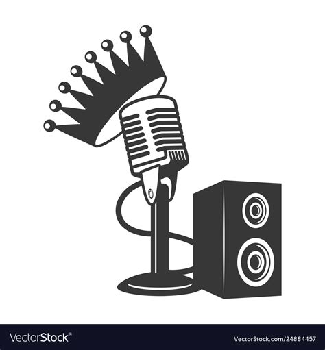 Microphone And Speakers Royalty Free Vector Image