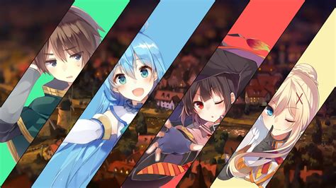 Kono Subarashii Sekai Ni Shukufuku Wo Darkness Konosuba Aqua Konosuba Megumin Satō Kazuma