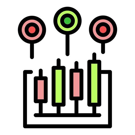 Premium Vector Chart Data Icon Outline Vector Business Graph Market Report Color Flat