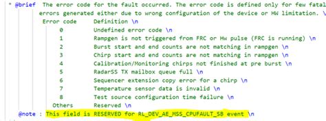 AWR MSS CPU Fault Sensors Forum Sensors TI E E Support Forums