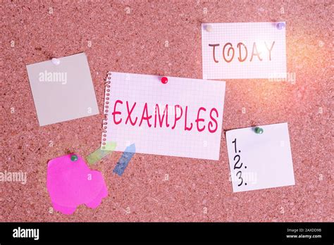 Word Writing Text Examples Business Photo Showcasing Illustration