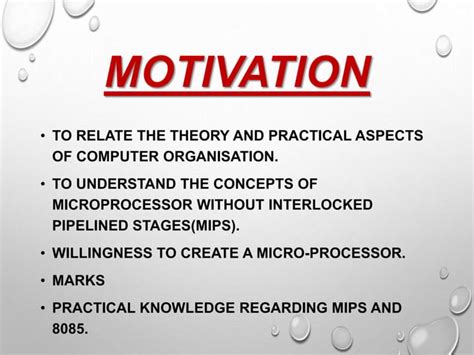 8 Bit Mips Processor PPTX Operating Systems Computer Software And Applications