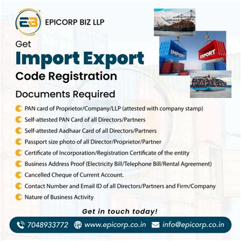 Import Export Code Registration In New Delhi Id 26284548748