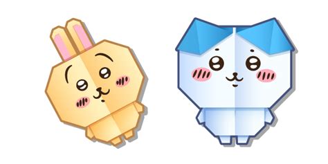 Origami Chiikawa Usagi And Hachiware курсор пак Custom Cursor