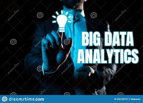 Hand Writing Sign Big Data Analyticsthe Process Of Examining Large And
