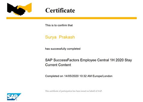 Surya Prakash On Linkedin Sapsuccessfactors Staycurrent